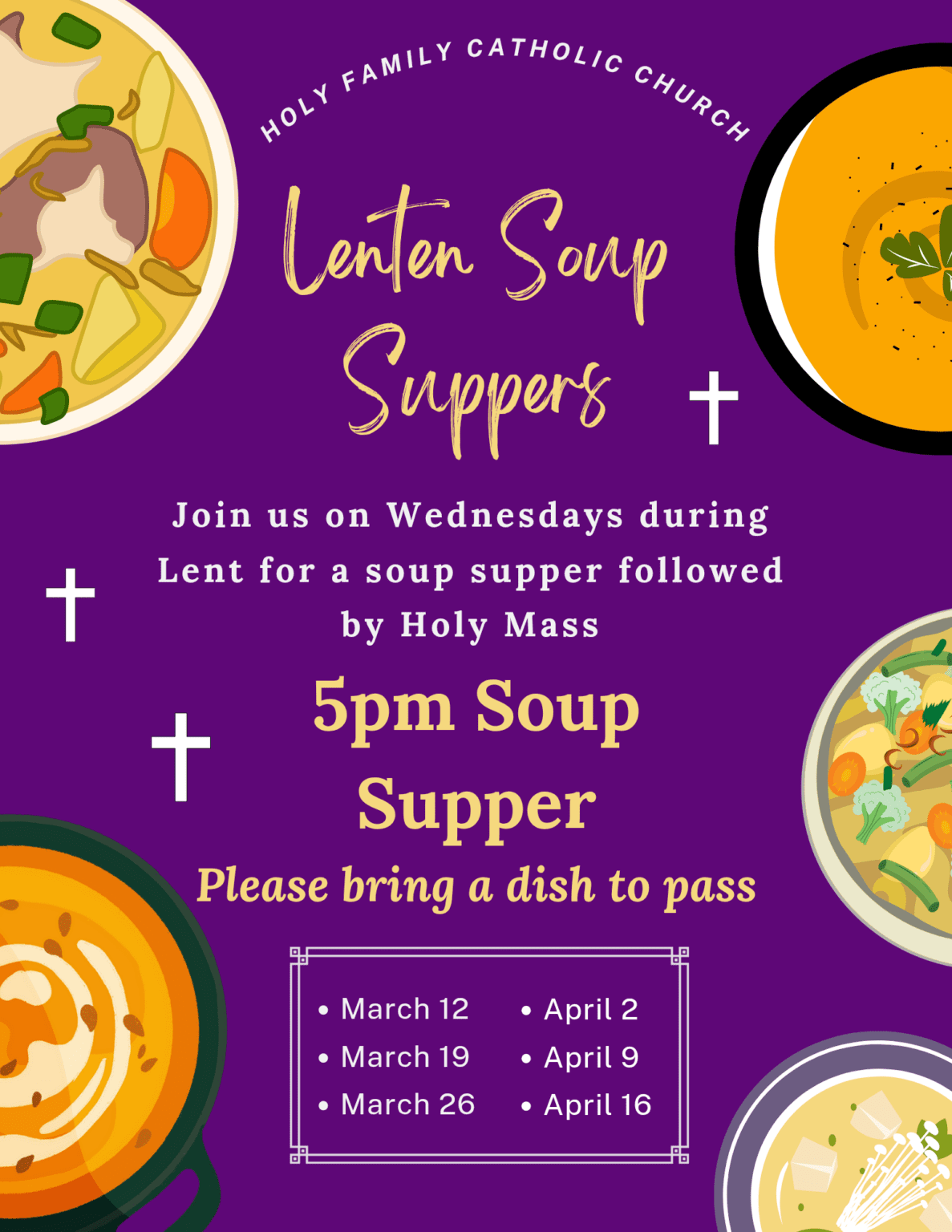 Lenten Offerings: Soup Suppers, Stations of the Cross, Masses with Holy ...